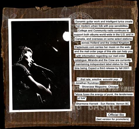 Miranda Stone [biography And Reviews]