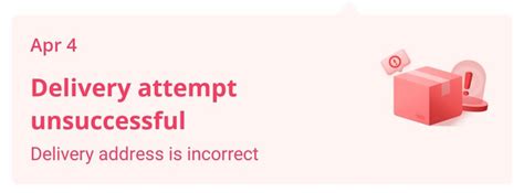 Delivery Unsuccessful Adress Incorrect Raliexpress
