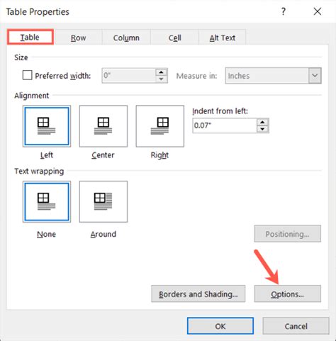 How To Adjust Cell Spacing For A Table In Microsoft Word