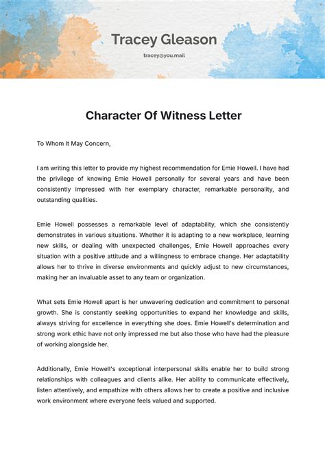 Free Character Letter Templates And Examples Edit Online And Download