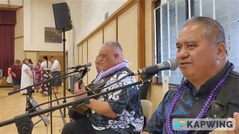 Jj Ahuna Hawaiian Music At A Celebration Of Life Youtube