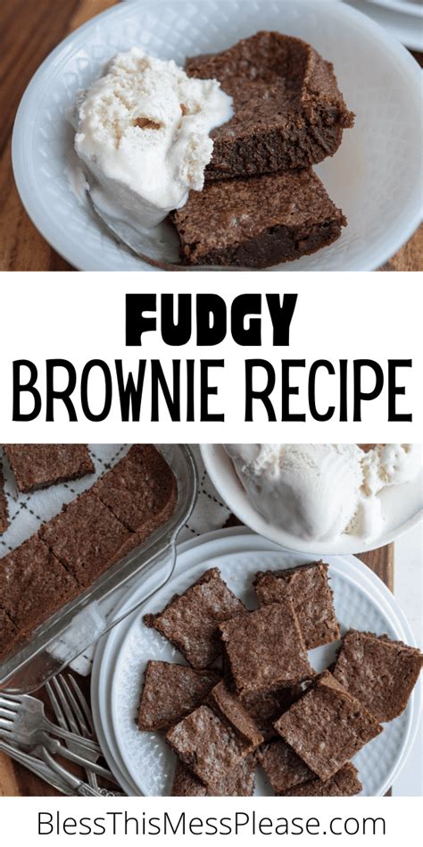 Easy Fudgy Brownie Recipe From Scratch In 30 Minutes — Bless This Mess
