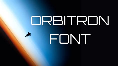 Orbitron Font Free Download