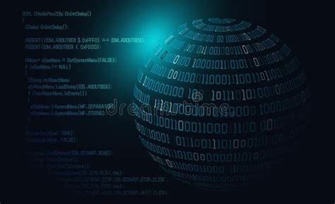 Abstract Technology Binary Code Backgrounddigital Binary Data And