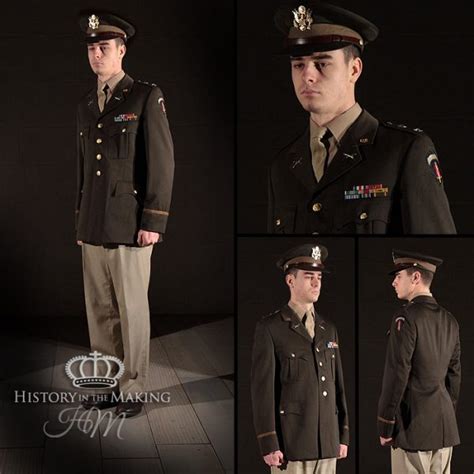 American Army Officer Class A Uniform 1945 History In The Making