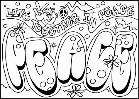 Live Together In Peace Coloring Page Download Print Or Color Online