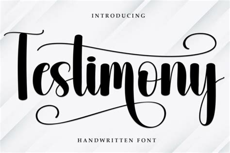 Testimony Script Font Download Free Font