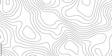 Abstract Background Of The Topographic Contours Map With Geographic