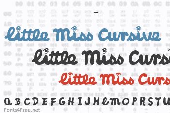 Little Miss Cursive Font Download Fonts4free