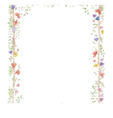 Spring Page Border Clip Art