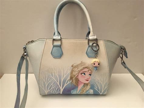 Loungefly Disney Elsa Frozen 2 Purse W Pop Keychain Gem