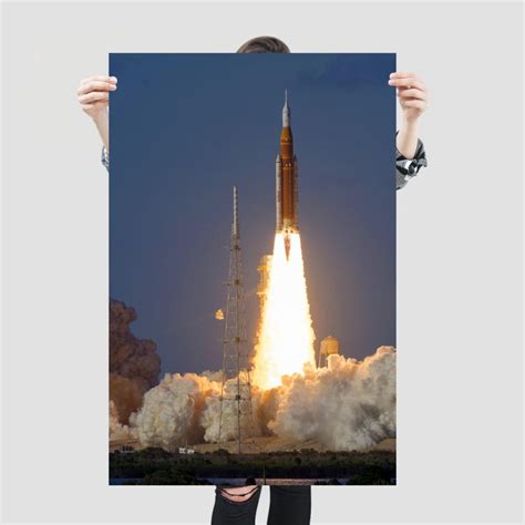 Artemis Ii Liftoff Poster 2026 Space Mission Rocket Wall Art Print Etsy