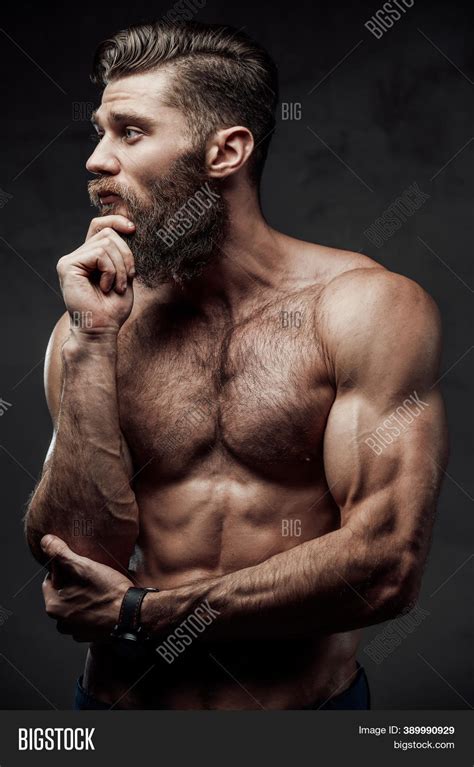 Muscular Bearded Man Image And Photo Free Trial Bigstock