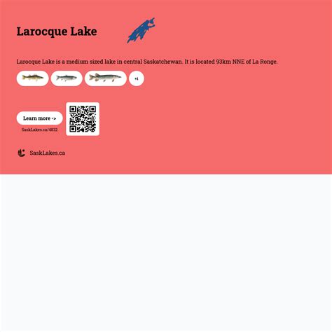 Larocque Lake Sasklakes