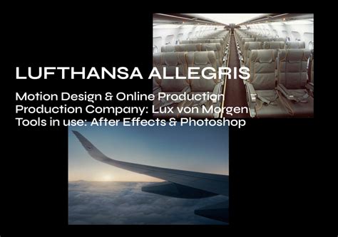 Lufthansa Alegris Patrick Laukemper Motion Design