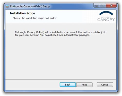Windows Installation — Canopy 219 Final Documentation