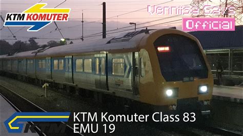 Ktm Komuter Class 83 Emu 19 Arriving And Departing At Bukit Badak Station