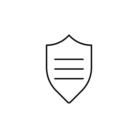 Shield Protection Vector Icon Illustration Vector Art At Vecteezy