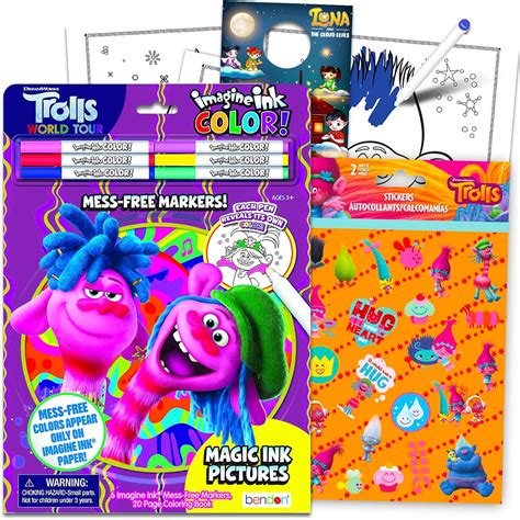 Dreamworks Trolls Activity Set Trolls Mess Free Coloring