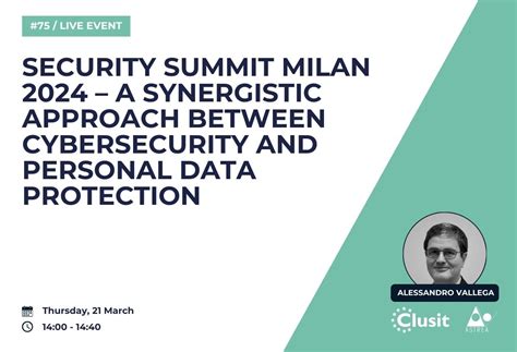 A Synergistic Approach Between Cybersecurity And Personal Data