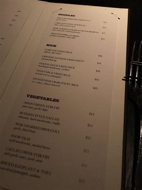 Menu At Buddakan Pub And Bar New York City