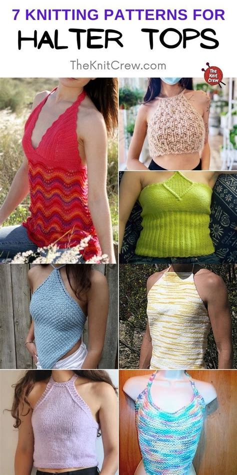 Knitting Patterns For Halter Tops