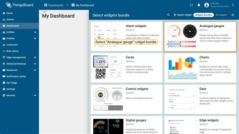 Working With Widgets Thingsboard Community Edition