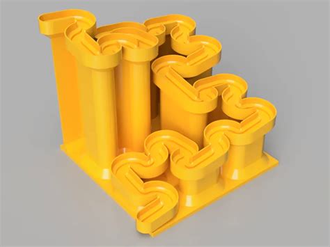 Hilbert Curve Marble Run By Grizzie17 Download Free Stl Model