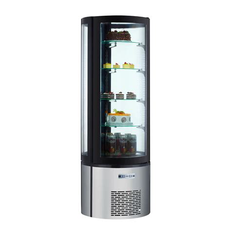 Black Diamond Standing Refrigerated Cake Display Single Glass Door 1
