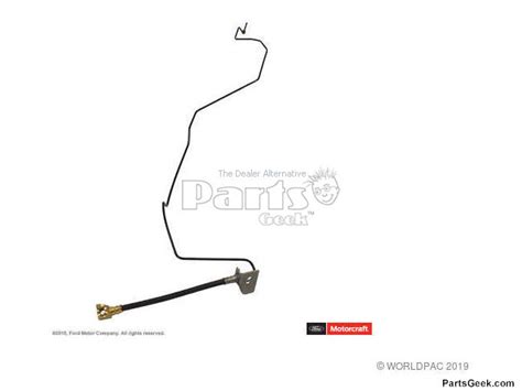 02 2002 Ford F150 Brake Line Brake Motorcraft Front Rear Left