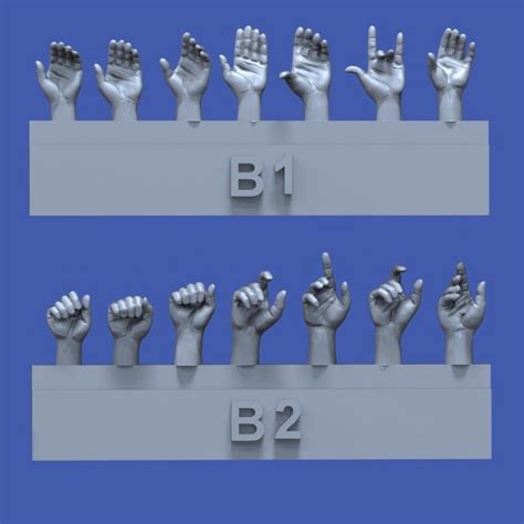 Assorted Hands Set No2 135