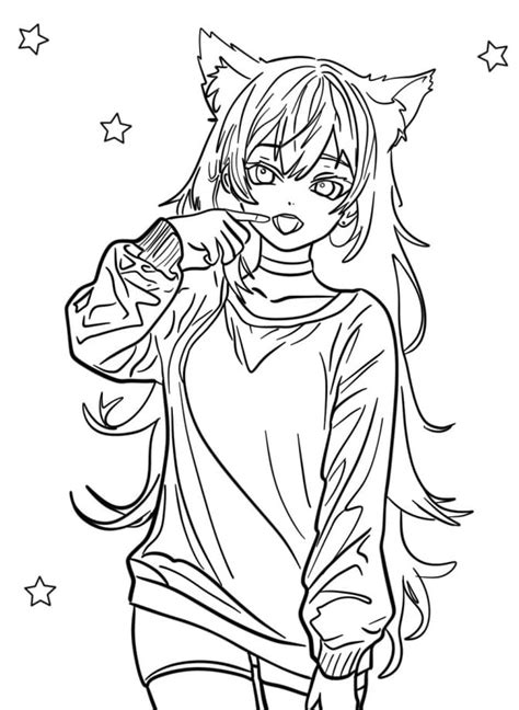 Fata Anime De Colorat P09