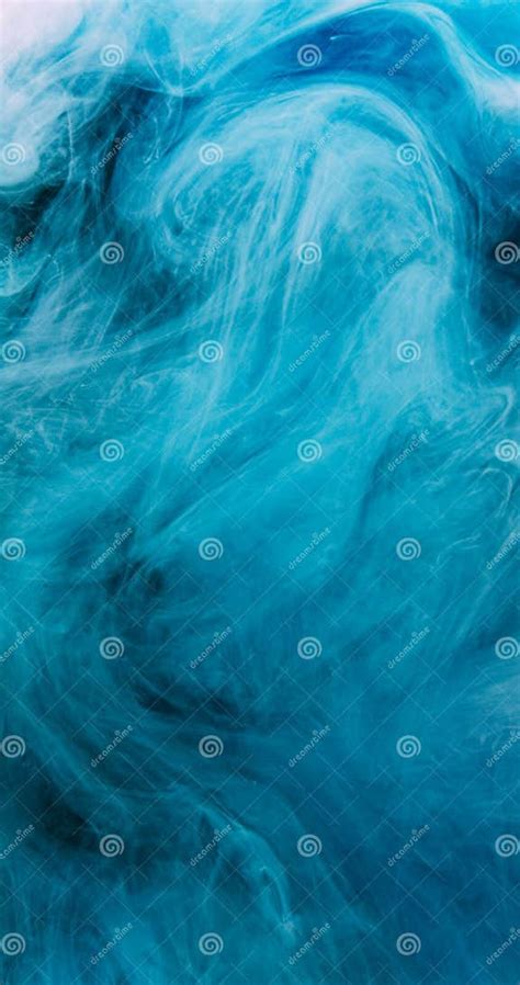Ink Water Swirl Fume Texture Blue Fog Wave Flow Stock Image Image Of
