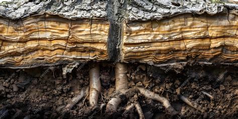 Premium Photo Soil Layers Beneath Complex Tree Root System Shown In