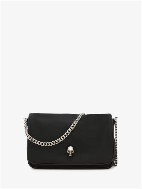 Alexander Mcqueen Small Skull Bag In Black Reversible