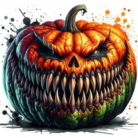 Pin By Monsterman 73 On Scary Jack Olanterns Pumpkin Clipart