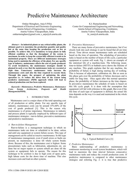 Pdf Predictive Maintenance Architecture