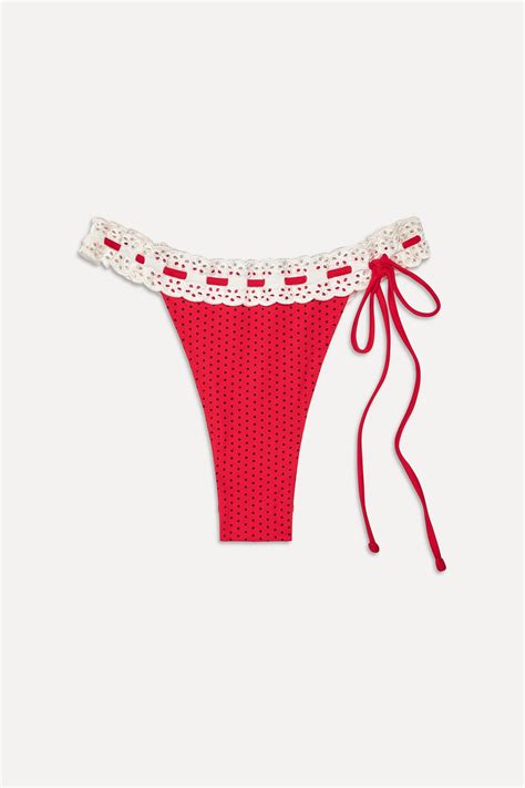 Lacey Micro Bikini Bottom Spice Dot