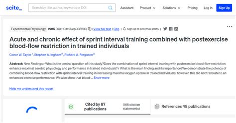 Acute And Chronic Effect Of Sprint Interval Training Combined With