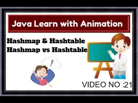 Java Tutorial For Beginners 21-hashmap and hashtable ,(Hashmap vs Hashtable) Animation video ...