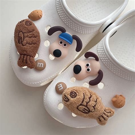 [🤎겨울신상🤎] 그로밋 겨울 붕어빵 신발 파츠 세트 8pcs 에이블리