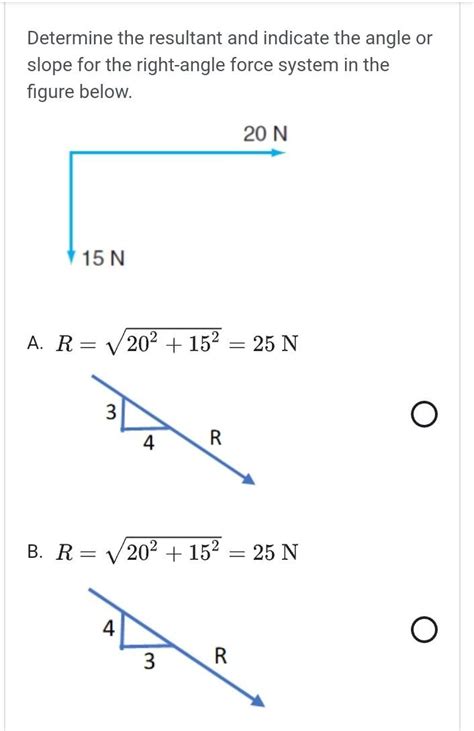 Solved Determine The Resultant And Indicate The Angle Or Chegg