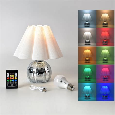 Rechargeable Crodless Small Funky Table Lamp Battery Operated Remote