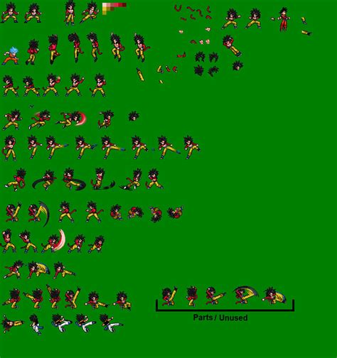 W I P Ssj4 Goku Jus Sprites By Dead End007 On Deviantart