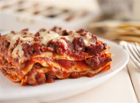 Lasagne Alla Bolognese Traditional Pasta From Bologna Italy
