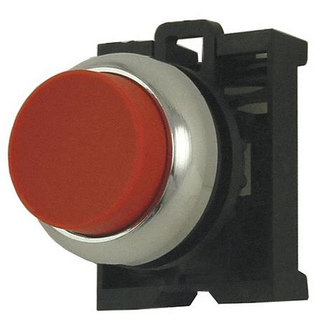 Eaton Red 22 Mm Mounting Size Extended Push Button 30xe04m22m Drh