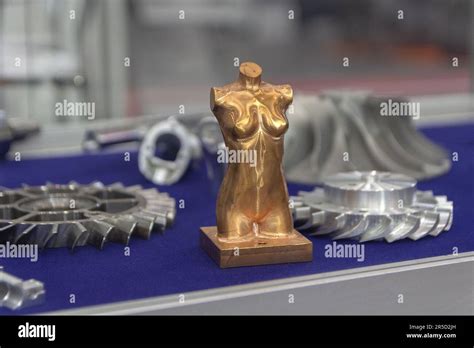 Models Object Of A Large Industrial Part Printed On A 3d Printer From Metal Industry And