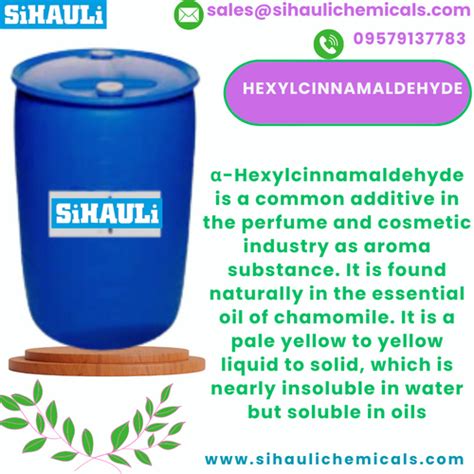Hexyl Cinnamic Aldehyde Sihauli Chemicals