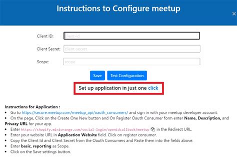 Shopify Store용 Meetup 로그인 구성 가이드 모임 Sso