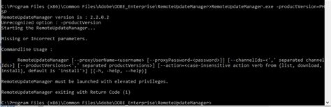 Solved Remote Update Manager Error Adobe Community